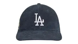 Kith X 47 Brand X Los Angeles Dodgers Lightweight Suede Velour Long Bill Cap - Nocturnal