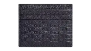 Kith Monogram Tumbled Leather Wallet - Ink