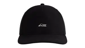 Kith Autograph Brushed Twill Bay Low Pinch Crown Cap - Black