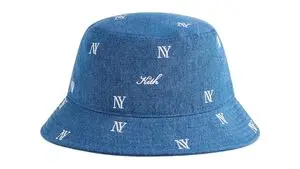 Kith Ny Allover Embroidery Dawson Bucket Hat - Medium Indigo