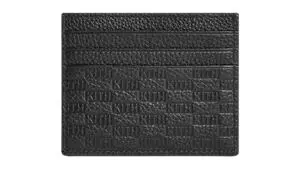 Kith Monogram Tumbled Leather Wallet - Black