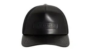 Kith Smooth Leather Nolan Trucker Hat - Black