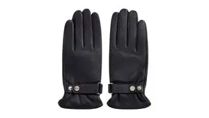 Kith Tumbled Leather Manhattan Gloves - Ink