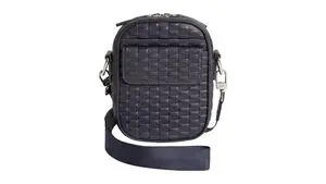 Kith Monogram Tumbled Leather Passenger K15 Bag - Ink