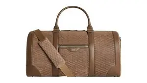 Kith Monogram Suede Traveler K55 Duffle Bag - Java