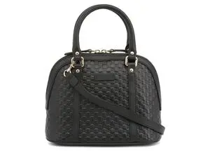 Gucci Microssima Dome Bag Small - Black