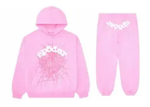 SP5DER Web Hoodie/sweatpant Set - Pink