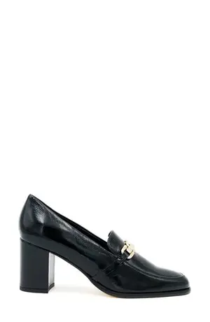 AMALFI BY RANGONI Ligure Leather Loafer Pump - Black