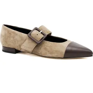 AMALFI BY RANGONI Tamigi Leather Mary Jane Oat/ebony