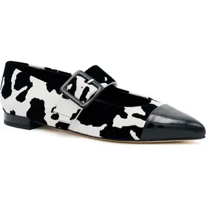 AMALFI BY RANGONI Tamigi Leather Mary Jane - White/black