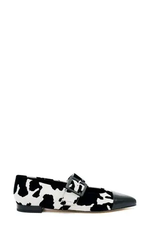 AMALFI BY RANGONI Tamigi Leather Mary Jane - White/black