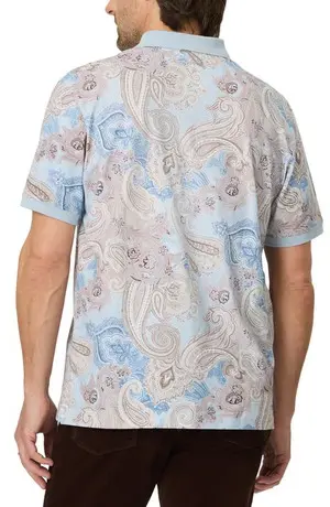 Robert Graham Creswell Paisley Cotton Polo