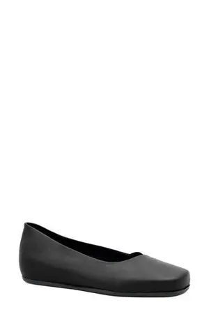 AMALFI BY RANGONI Sabbitato Leather Flat Black
