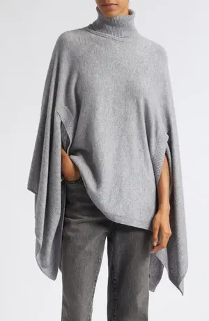 TOCCIN Amara Cashmere Poncho Dove