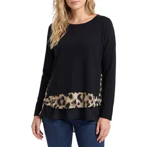 Karen Kane Layered Contrast Sweater