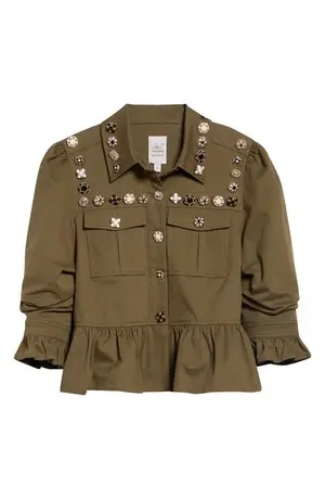 Cinq À Sept Delanie Mixed Button Jacket