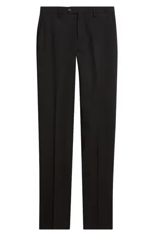 BERLE Flat Front Tropical Weight Stretch Wool Dress Pants