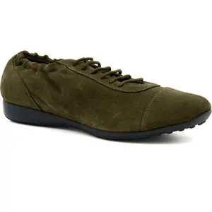 AMALFI BY RANGONI Jakob Leather Lace-up Sneakers - Olive