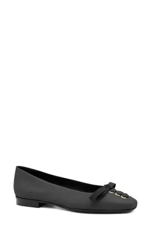 AMALFI BY RANGONI Giacomino Leather Flat Black