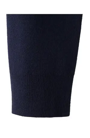 Mango Boat Neck Relaxed Fit Sweater - Navy