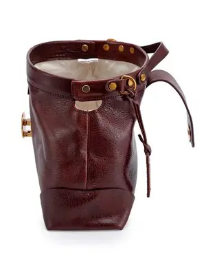 OLD TREND Romani Genuine Leather Compact Doctor Crossbody Bag - Brown