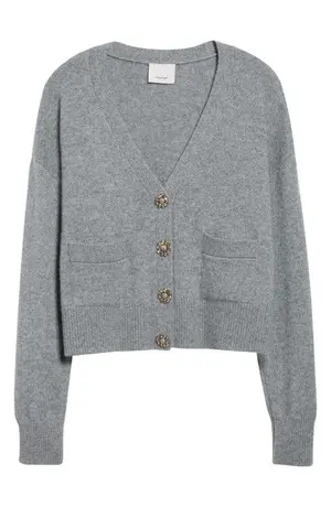 Cinq À Sept Kavita Rhinestone Cashmere Cardigan