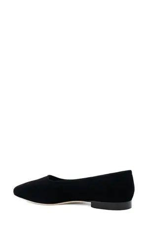 AMALFI BY RANGONI Galeone Leather Skimmer Flat - Black