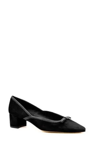 AMALFI BY RANGONI Pagliuzza Leather Pump Black