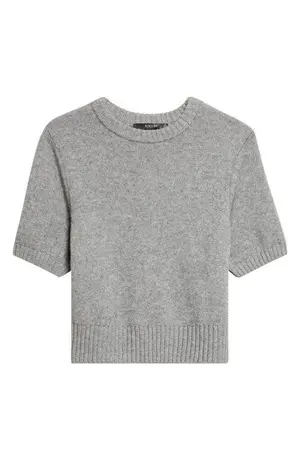 TOCCIN Elsie Short Sleeve Wool & Cashmere Sweater - Storm