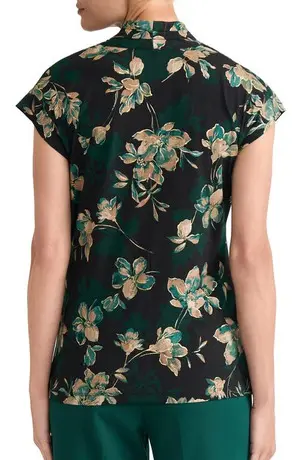 KASPER Floral Print Top