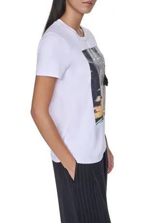 Dkny Nyc Nights Graphic T-shirt - White