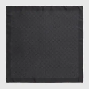 Gucci Printed Silk Twill Carr - Black