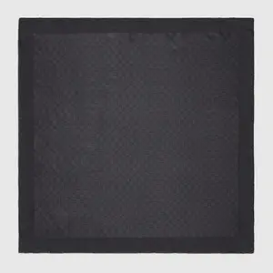 Gucci Printed Silk Twill Carr - Black