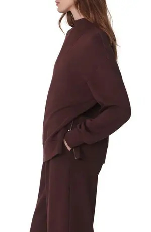Varley Novi Longline Mock Neck Sweatshirt