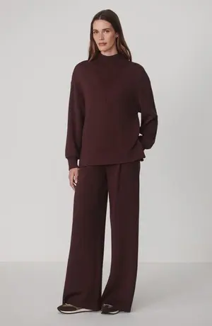 Varley Novi Longline Mock Neck Sweatshirt