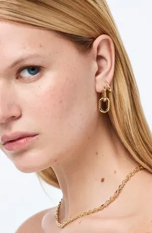 ANA LUISA Eve Link Hoop Earrings