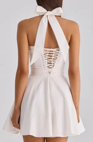 House Of Cb Cosette Halter Neck Minidress