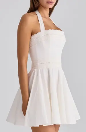 House Of Cb Cosette Halter Neck Minidress