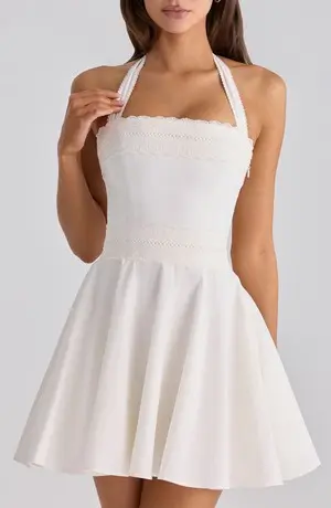 House Of Cb Cosette Halter Neck Minidress
