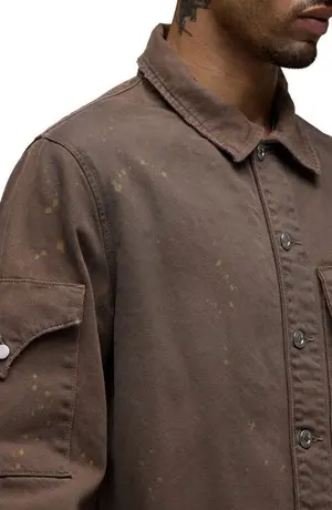 Hudson Jeans Flap Cotton Shirt Jacket