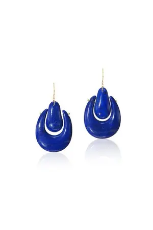 TEN THOUSAND THINGS Small O'keefe Drop Earrings - Lapis Lazuli
