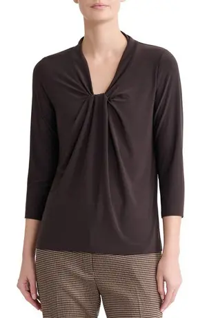 KASPER Knot Front Top