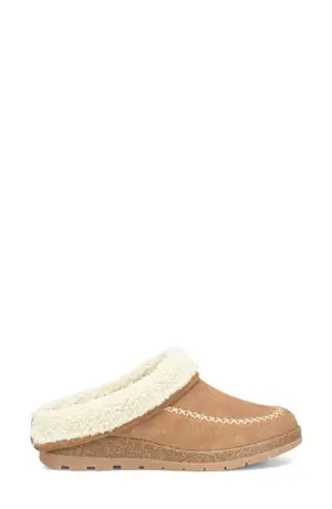 COMFORTIVA Lucy Genuine Shearling Slipper - Brandy/beige