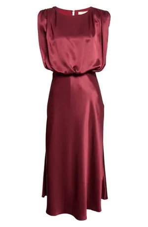 TOCCIN Flora Silky Satin Dress