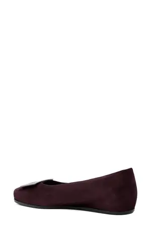 AMALFI BY RANGONI Sabino Leather Flat - Plum