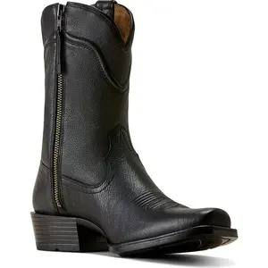 Ariat Oliver Narrow Cutter Toe Western Boot Eclipse Black