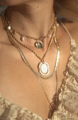 CHILD OF WILD 24k Plate Coin Pendant Necklace