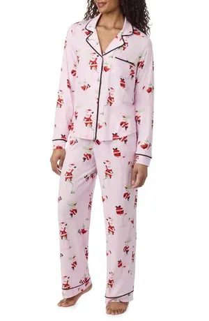 ROOM SERVICE Print Pajamas - Pink/red