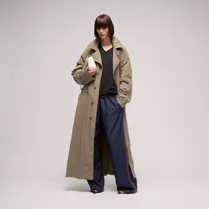 Gucci Technical Silk Poplin Pants With Web