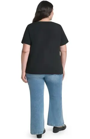 Karl Lagerfeld Paris Printed Stretch Top